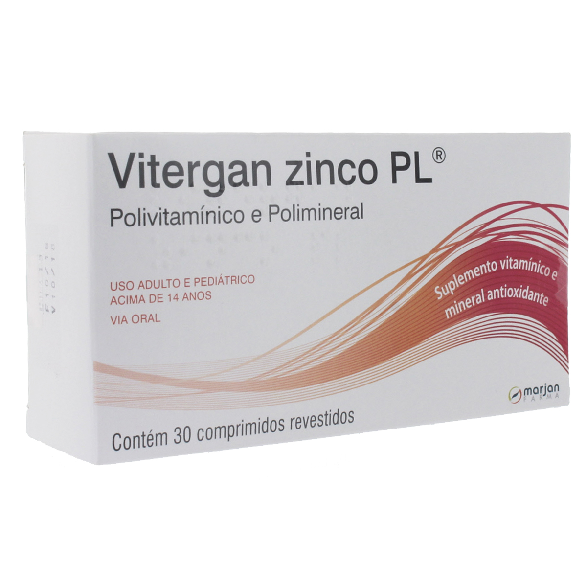 Vitergan Zinco PL 30 comprimidos - Preço e para que serve | Droga Raia