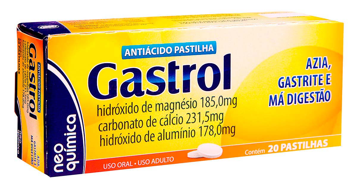 Gastrol Pastilha Mastigável Neo Química | Droga Raia