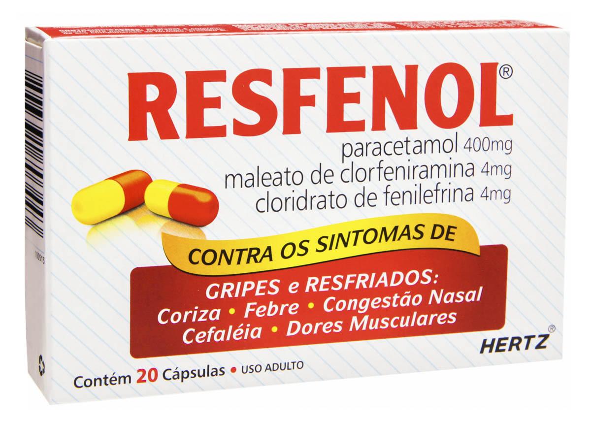 Resfenol 20 cápsulas - Preço e para que serve | Droga Raia