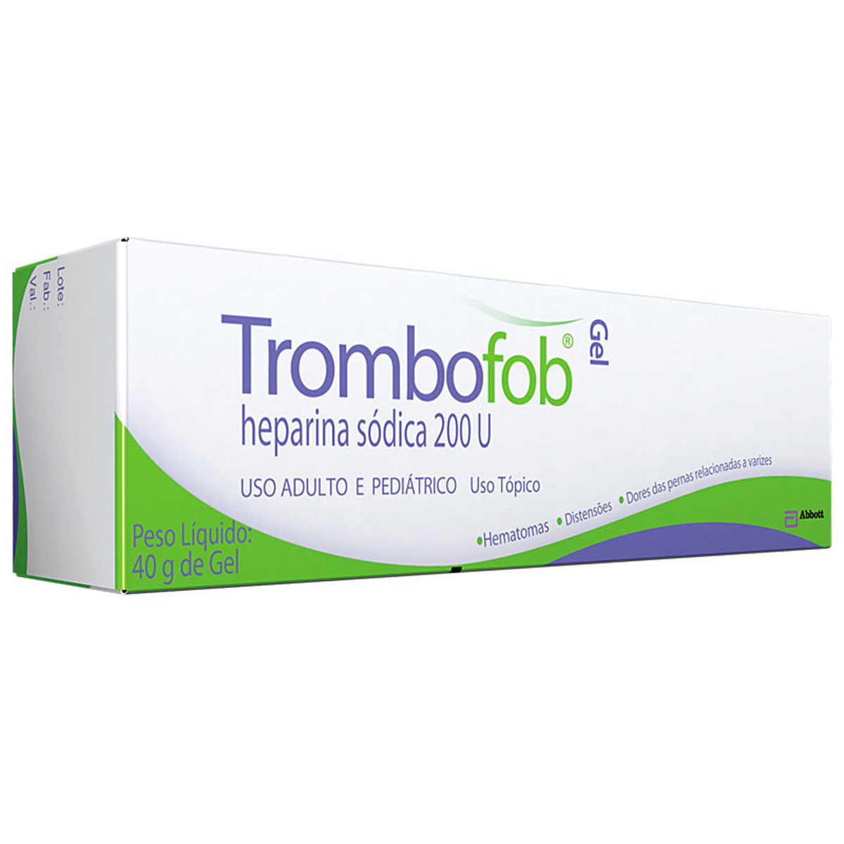 Trombofob 200U/g 40g Gel Abbott | Droga Raia