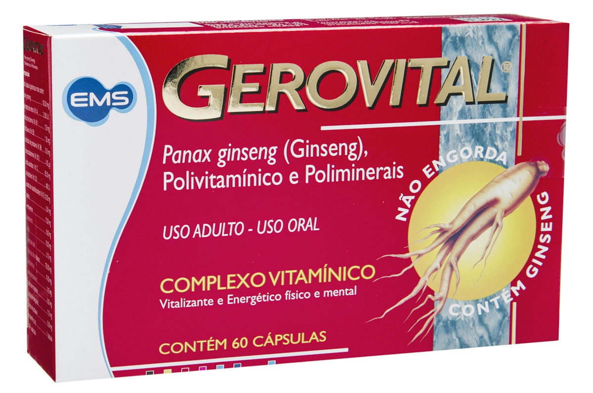 Gerovital 60 Cápsulas Gelatinosas EMS | Droga Raia