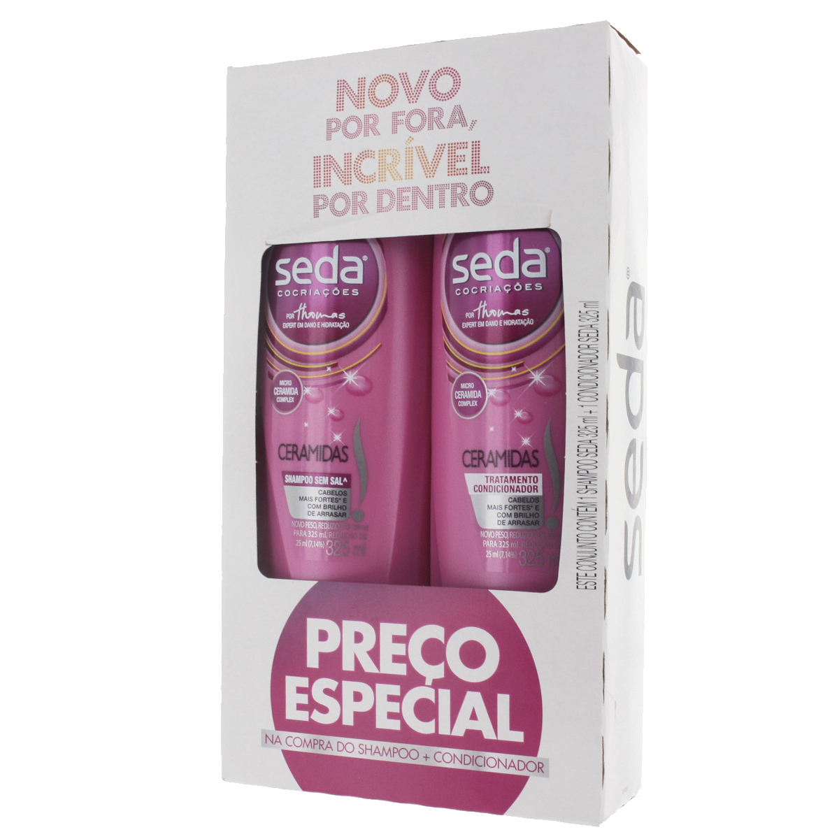 Kit Shampoo + Condicionador Ceramidas Seda | Droga Raia