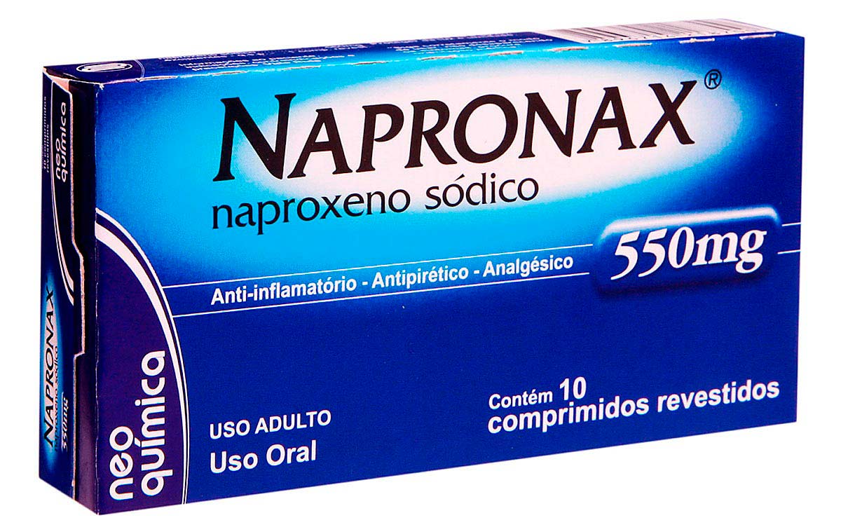 Napronax 550mg com 10 comprimidos | Droga Raia