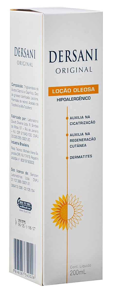Loção Oleosa Original 200ml Dersani | Droga Raia