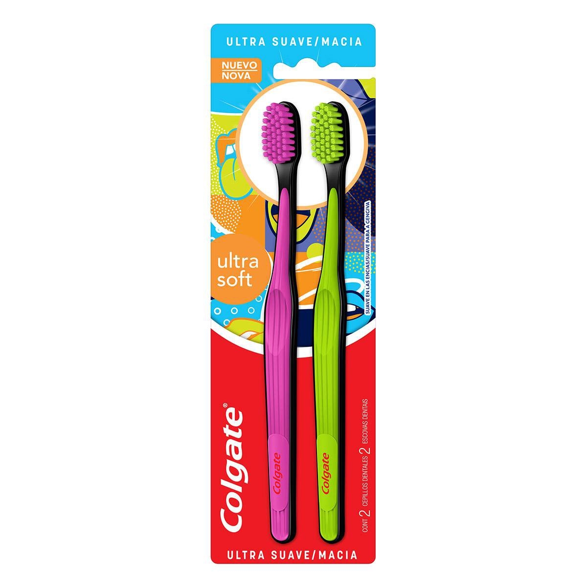Escova de Dente Colgate Ultra Soft Macia Edição Especial com 2 unidades ...