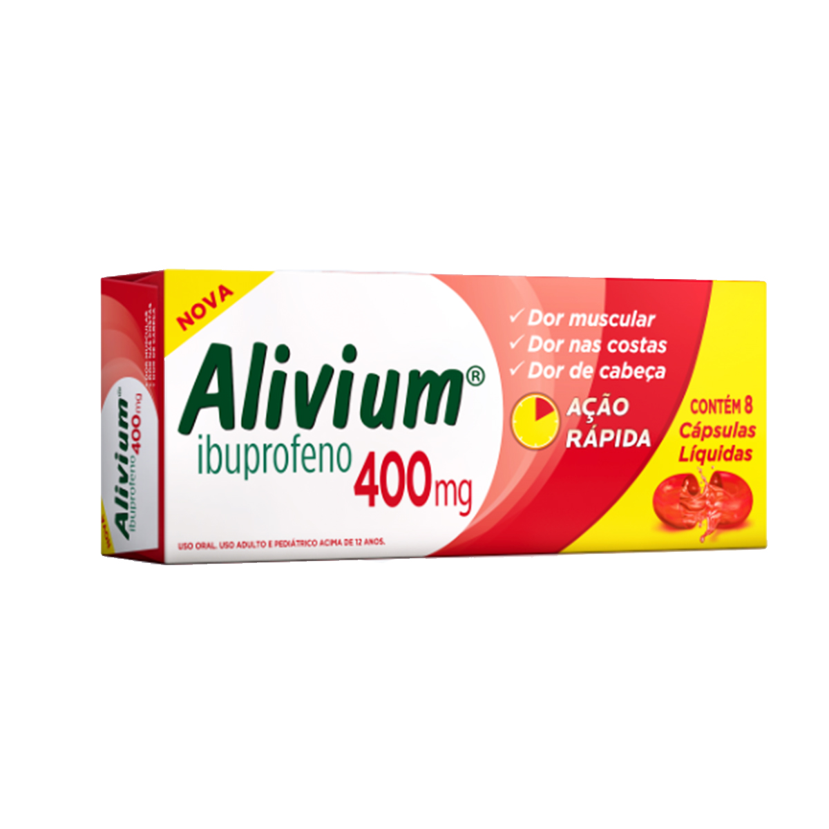 Alivium 400mg 8 comprimidos Hypera | Droga Raia