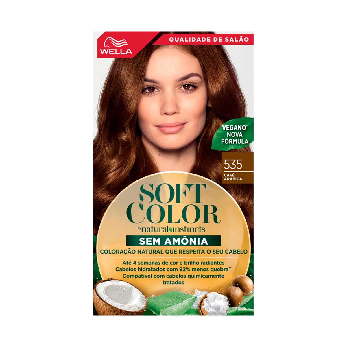 Tintura Wella Soft Color 535 Café Arábica com 1 unidade em promoção ...