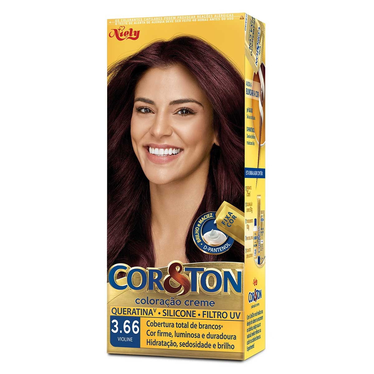 Tintura Cor&Ton Niely 3.66 Violine 1 Unidade | Droga Raia