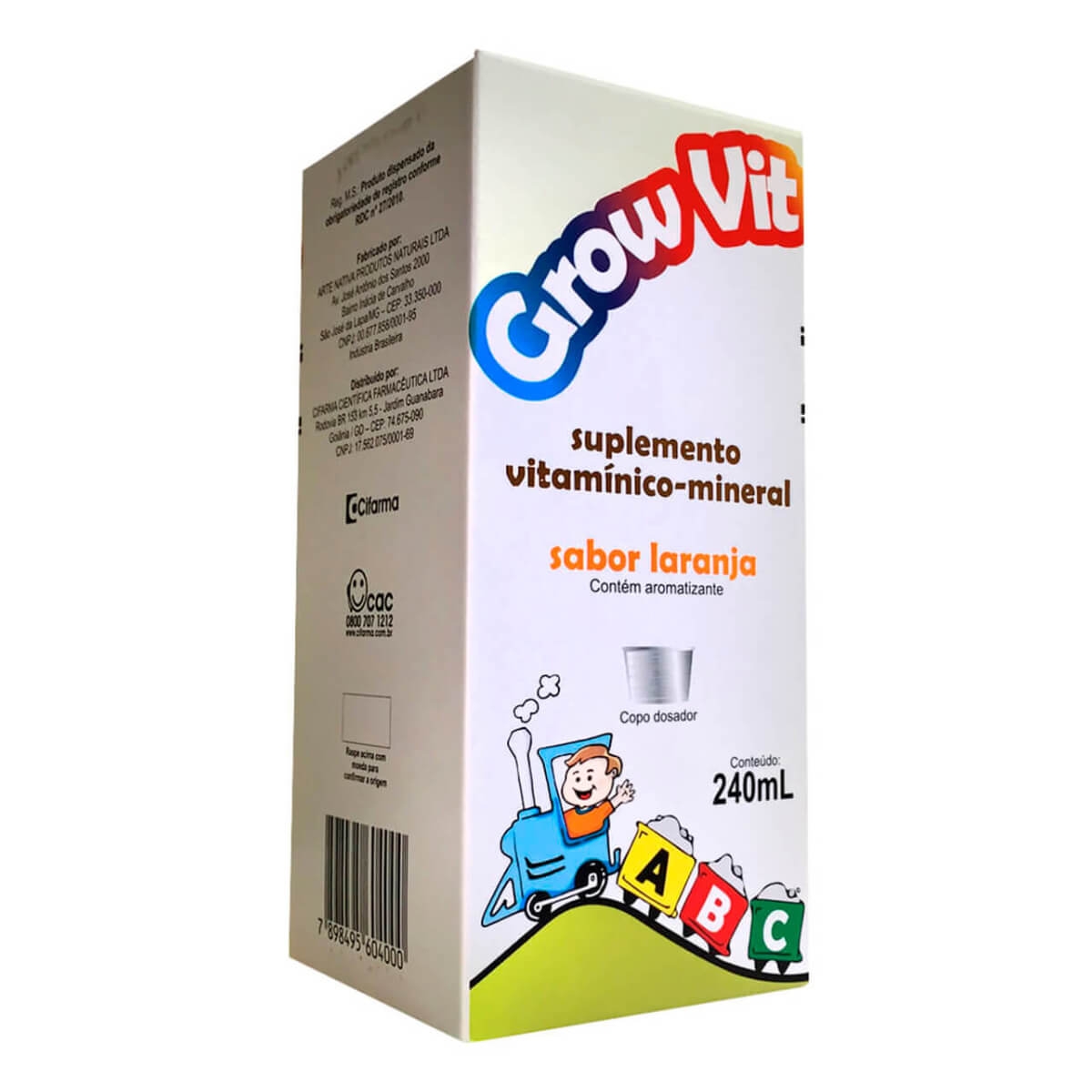 Grow Vit 240ml Solução Cifarma | Droga Raia