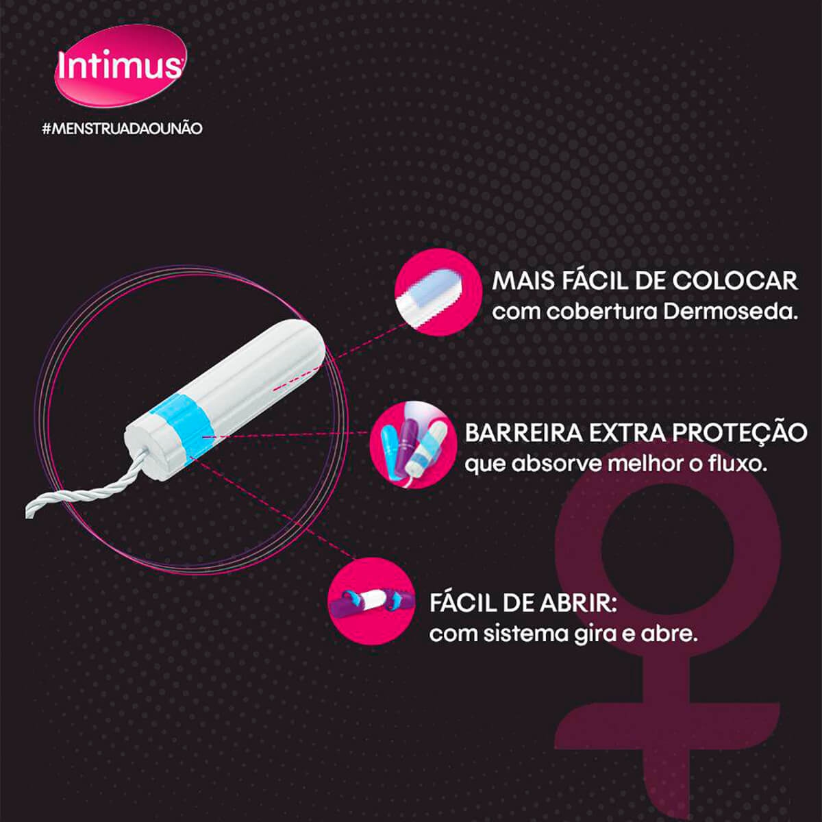 Absorvente Interno Intimus Mini com 16 unidades | Droga Raia