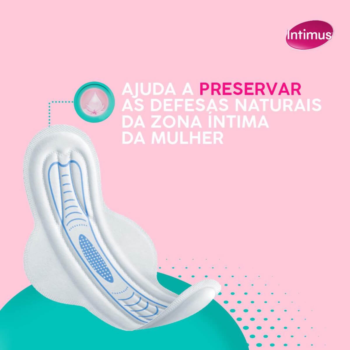 Absorvente Intimus Ultrafino Tecnologia Antibacteriana Com Abas com 14 ...