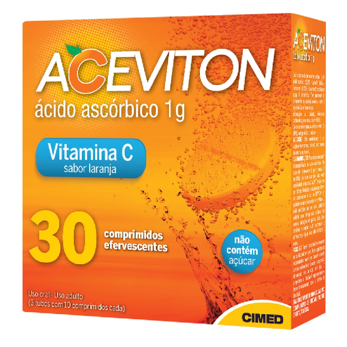 Aceviton 1g 30 Comprimidos Cimed | Droga Raia