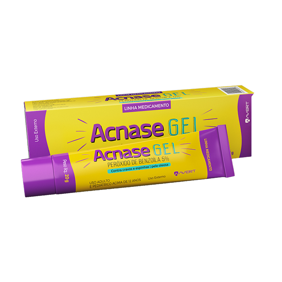 Acnase Gel Antiacne Peróxido de Benzoíla 5% com 20g | Droga Raia