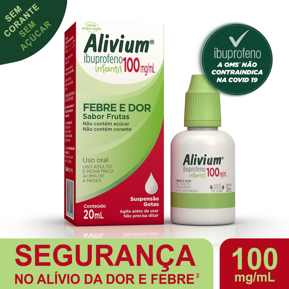 Alivium 100mg/ml Gotas 20ml | Droga Raia