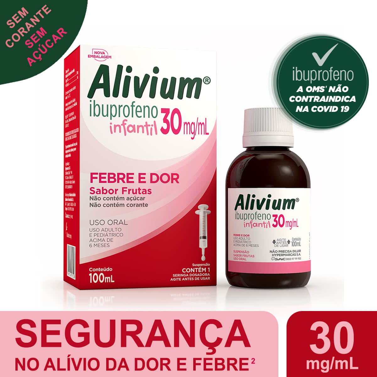 Alivium 30mg/ml Suspensão Oral 100ml | Droga Raia