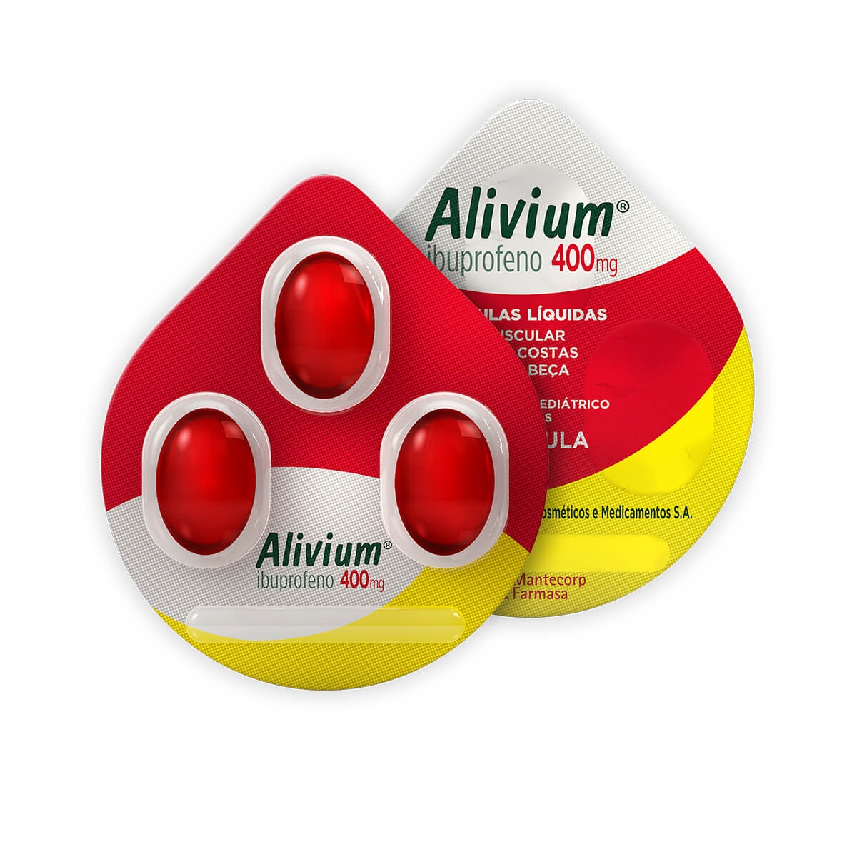 Alivium Ibuprofeno 400mg 3 cápsulas com menor preço | Droga Raia