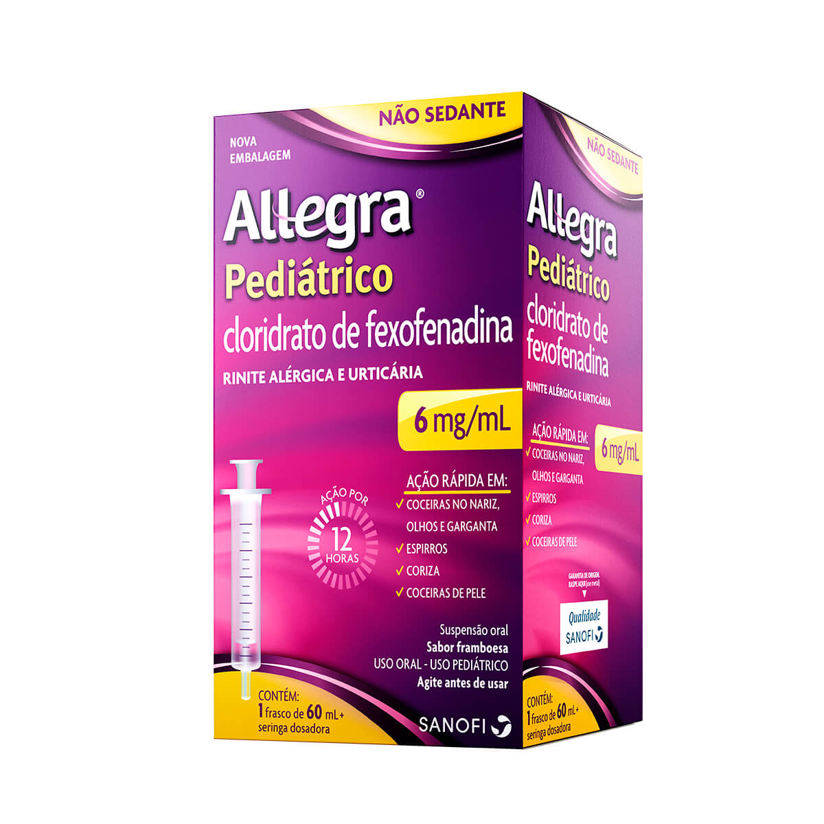 Allegra Pediátrico 6mg/ml Sanofi 60ml | Droga Raia