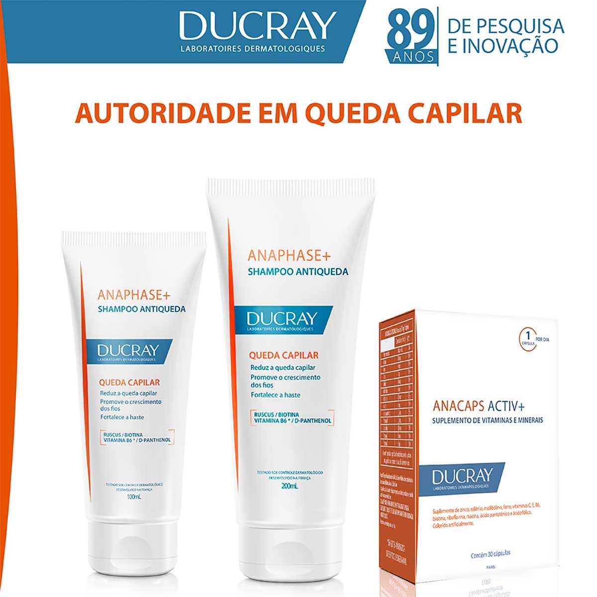 Suplemento Alimentar para Cabelos e Unhas Anacaps Activ+ com 30 ...