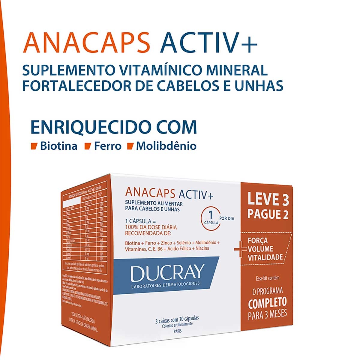 Anacaps Activ+ 90 Cápsulas: veja o preço e seus benefícios | Droga Raia