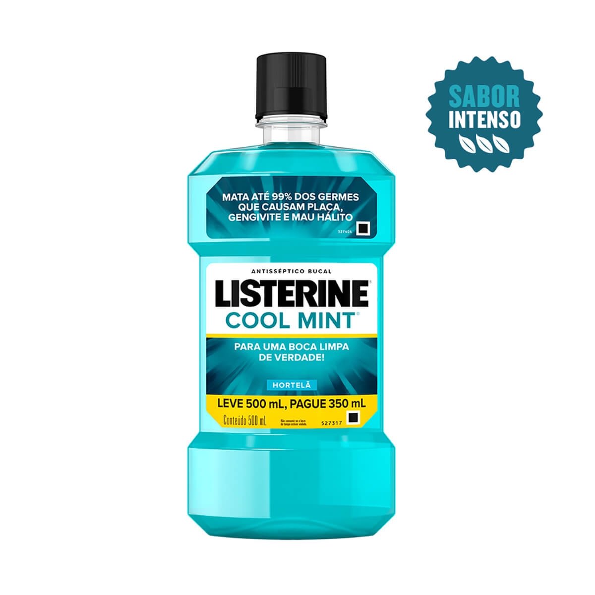 Enxaguante Antisséptico Bucal Listerine Cool Mint com 500ml | Droga Raia