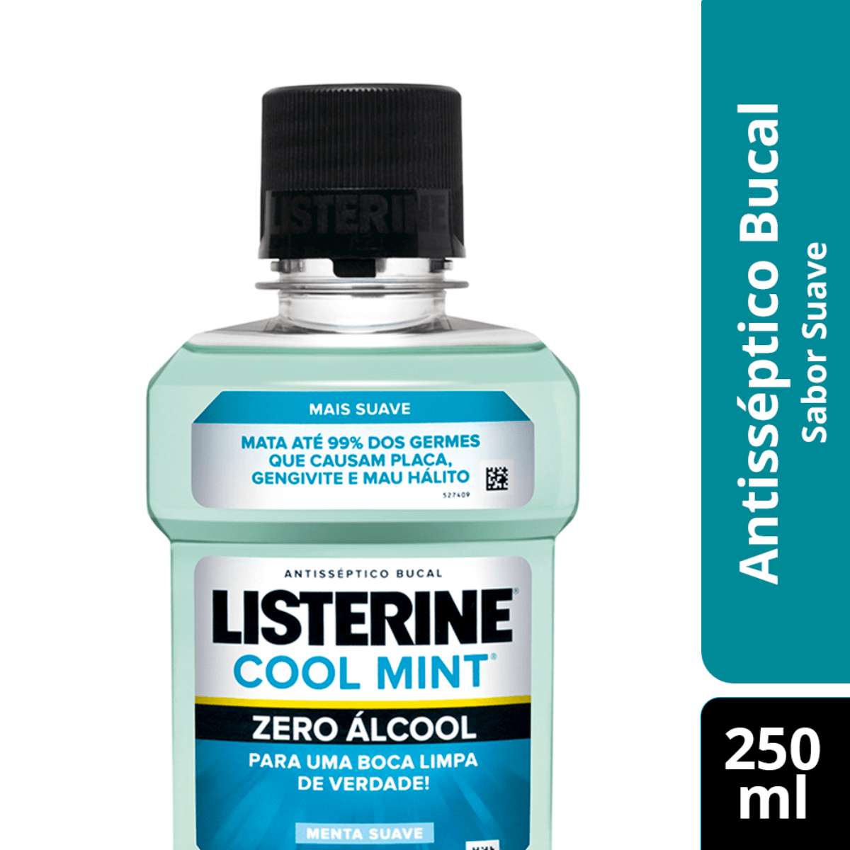 Enxaguante Antisséptico Bucal Listerine Cool Mint Zero Álcool com 250ml ...