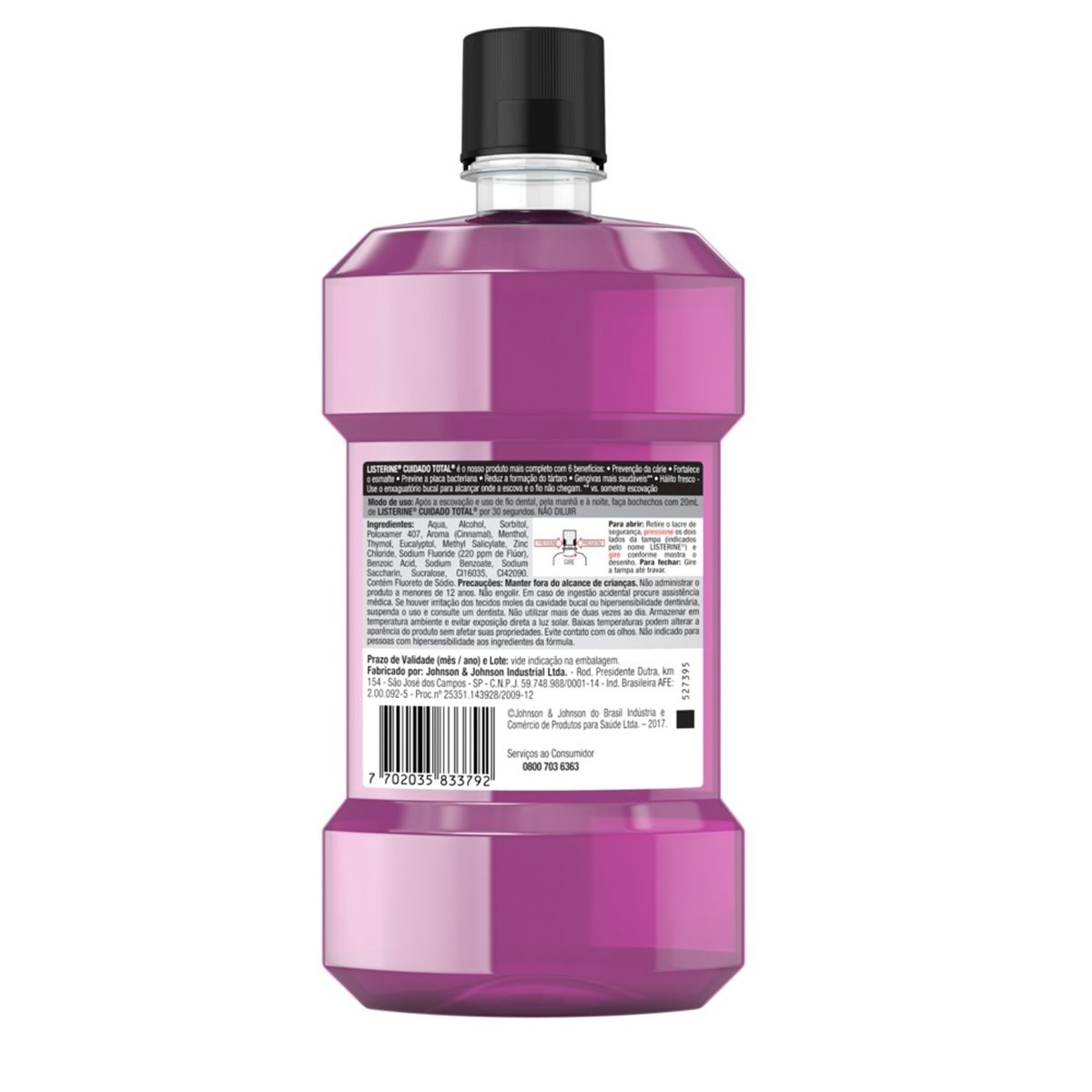 Antisséptico Bucal Listerine Cuidado Total 250ml | Droga Raia