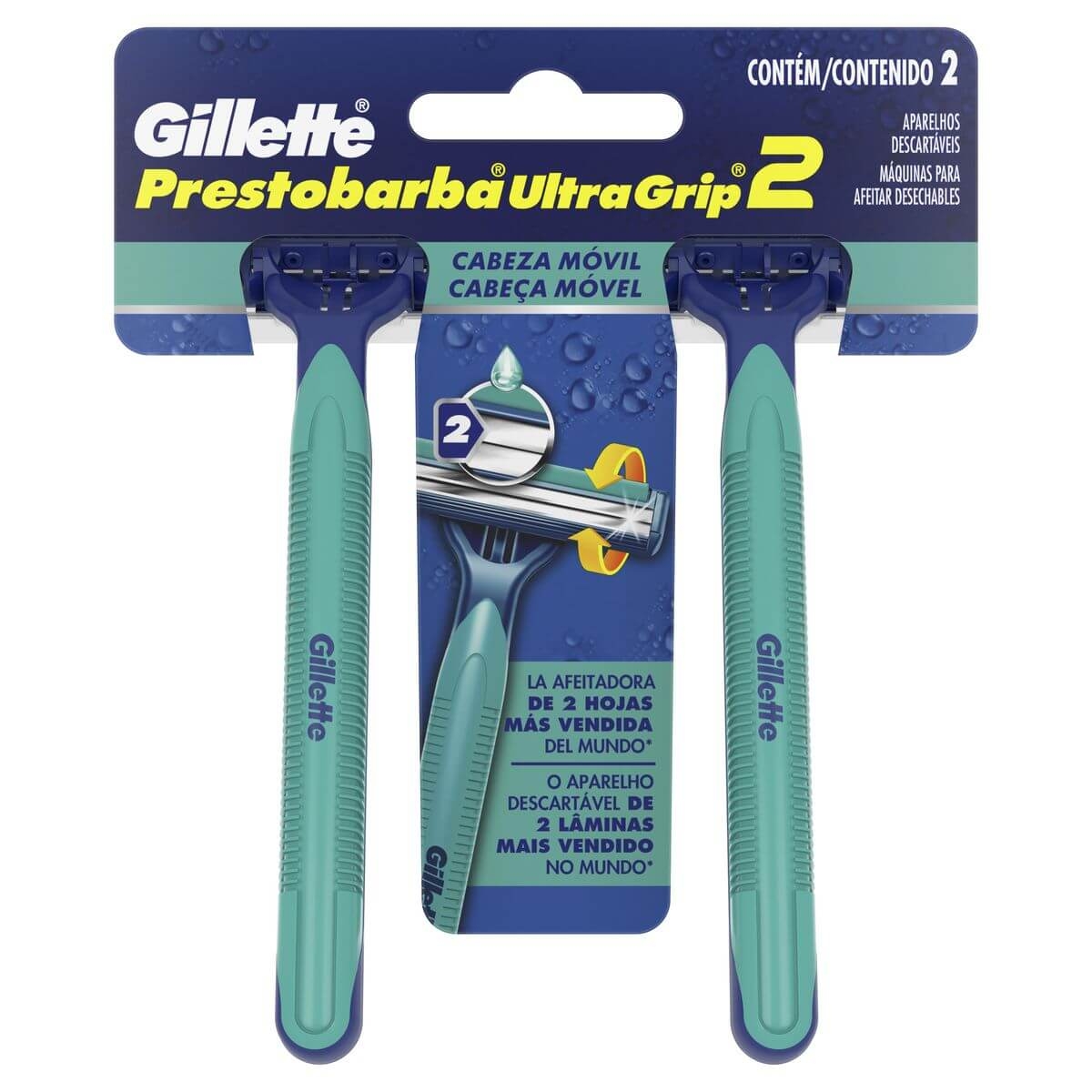 Gillette Prestobarba Ultragrip Barbeador Descartável com 2 unidades ...