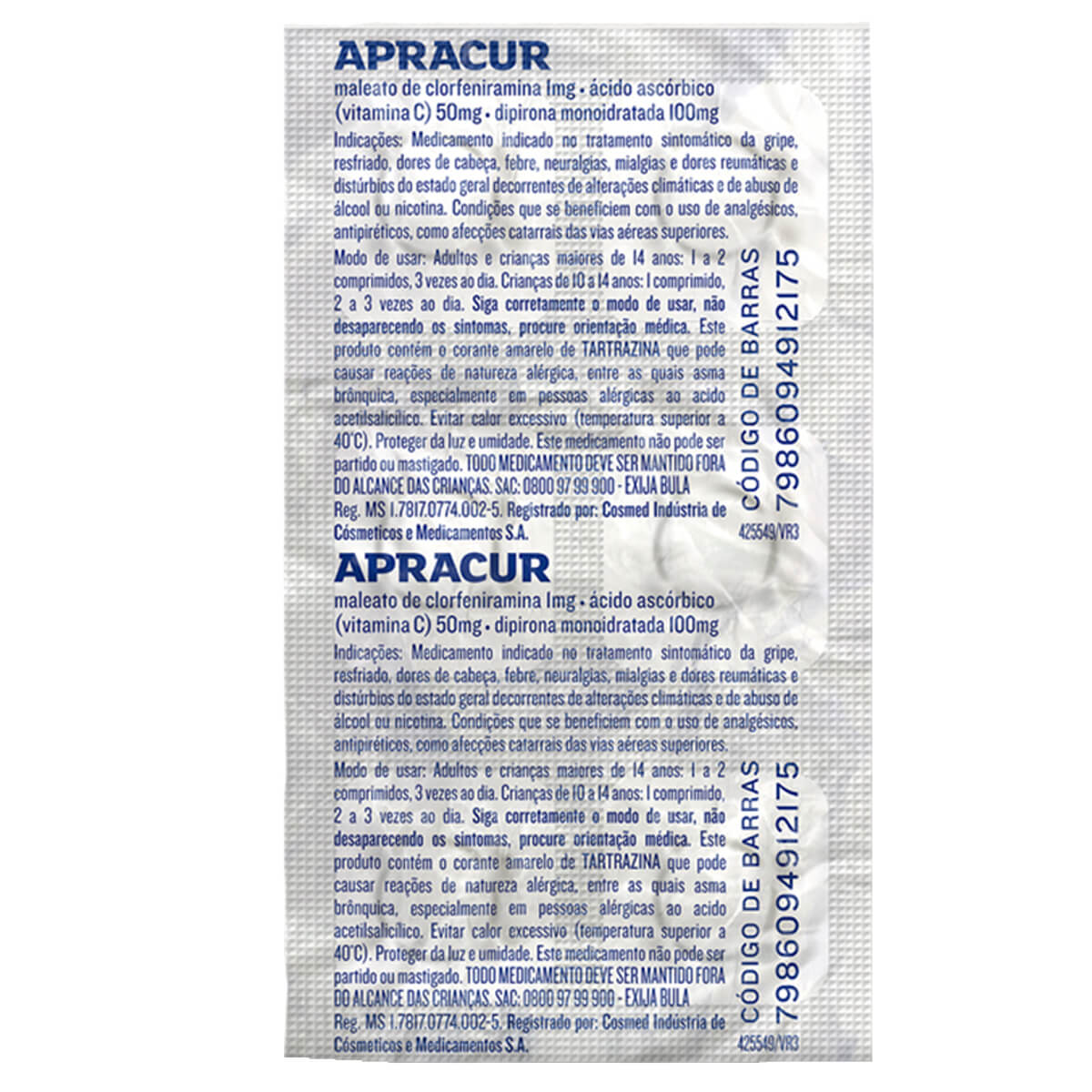 Apracur com 6 Comprimidos | Droga Raia