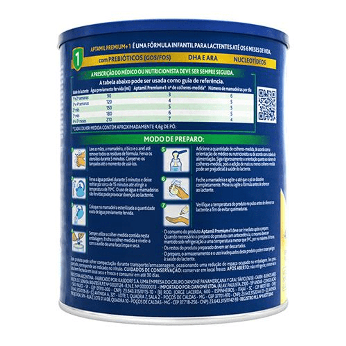 Fórmula Infantil Aptamil Premium 1 400g | Droga Raia