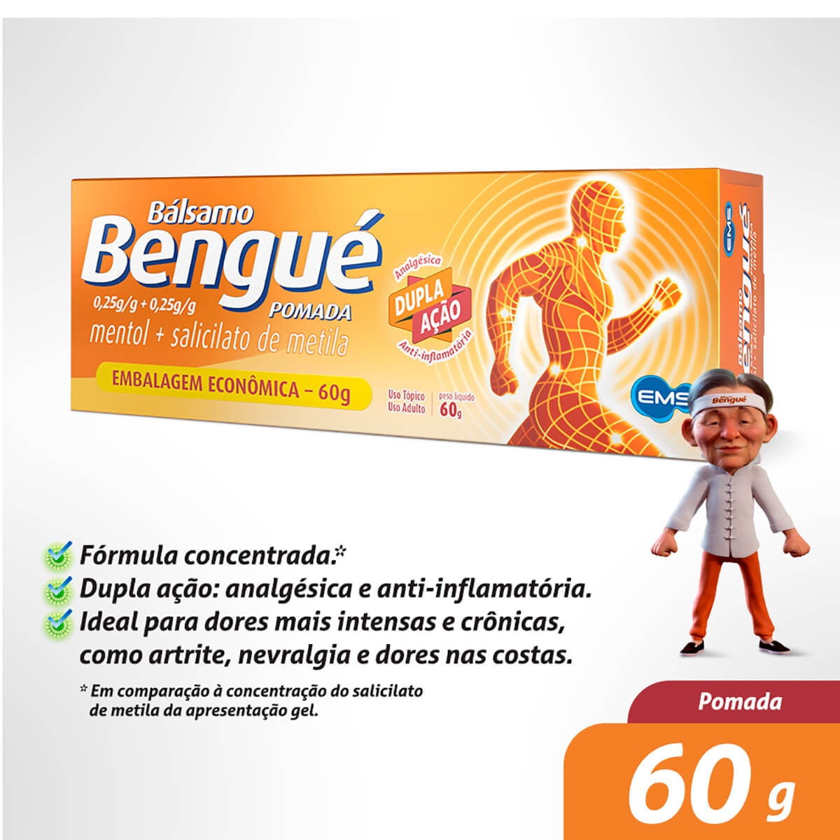 Bálsamo Bengué Pomada com 60g | Droga Raia
