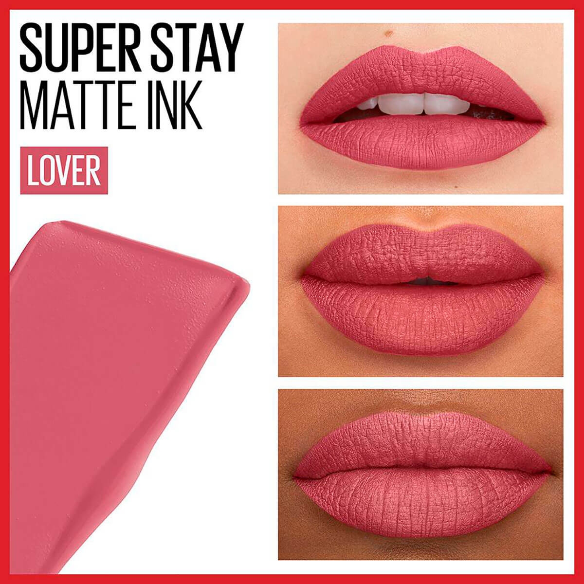 Batom Líquido Maybelline SuperStay Matte Ink Cor Lover com 1 unidade de ...