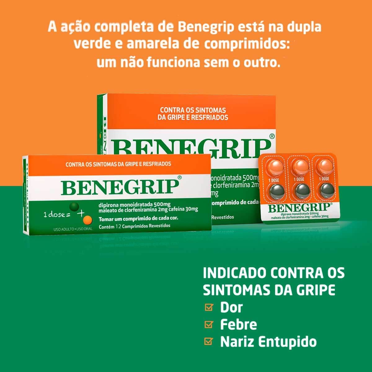 Benegrip com 6 Comprimidos | Droga Raia