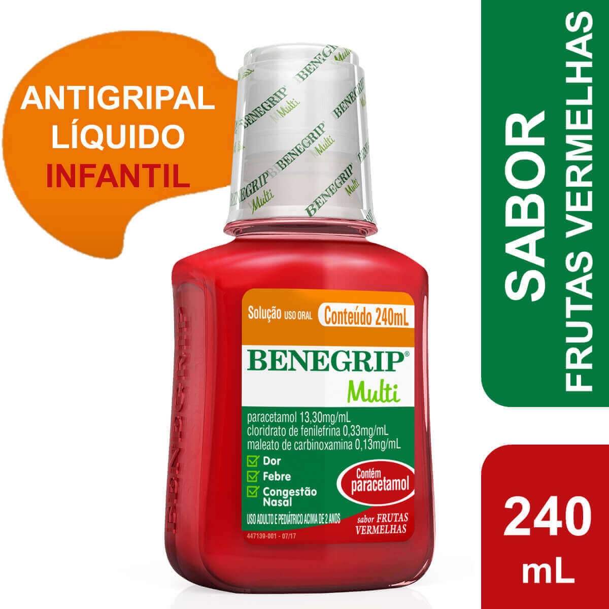 Benegrip Multi Solução 240ml | Droga Raia