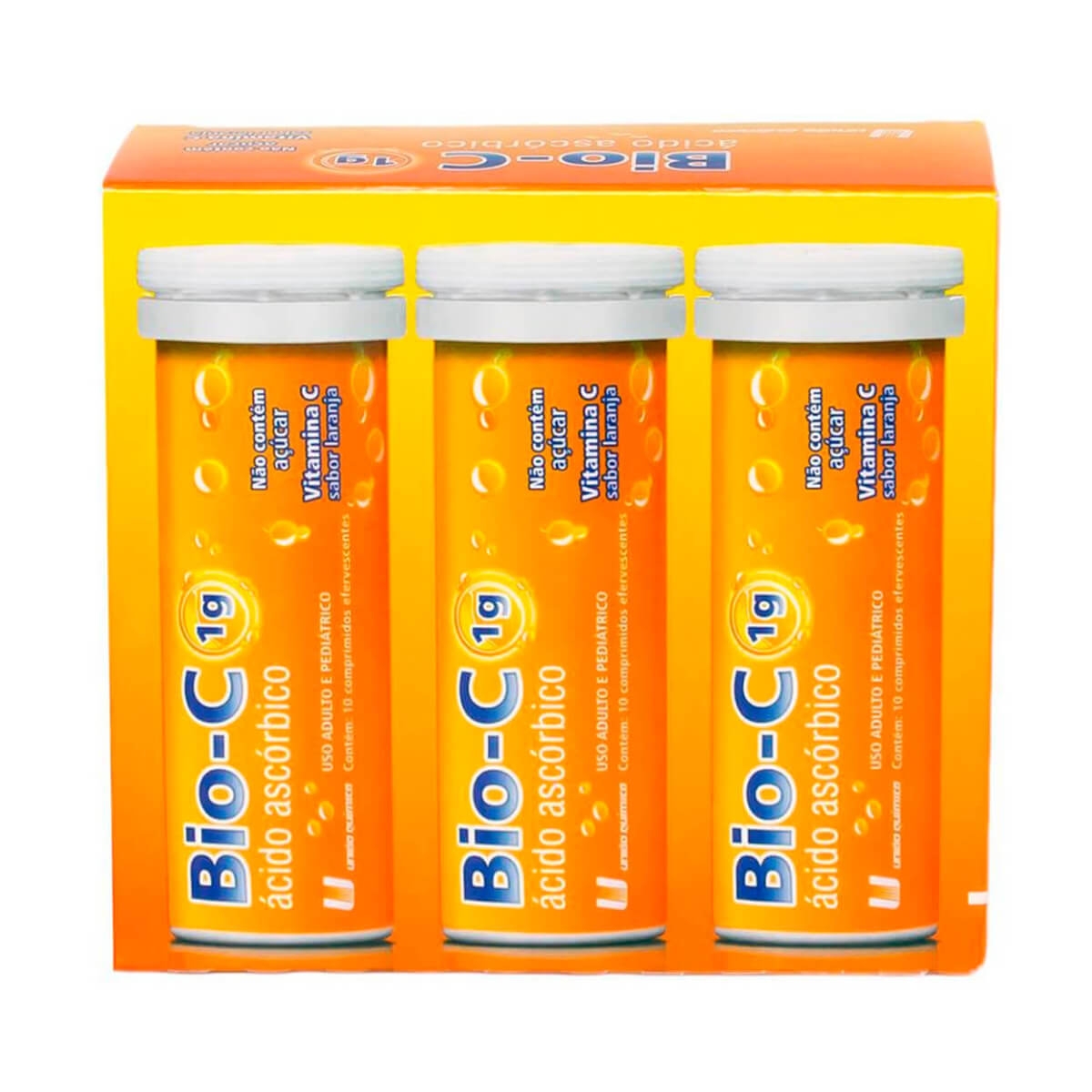 Vitamina C Bio-C 1g Sabor Laranja Comprimidos Efervescentes | Droga Raia