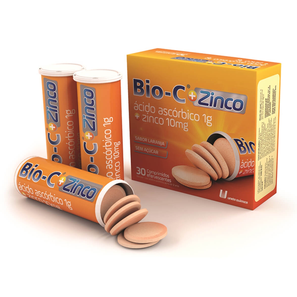 Bio-C + Zinco 30 Comprimidos União Química | Droga Raia