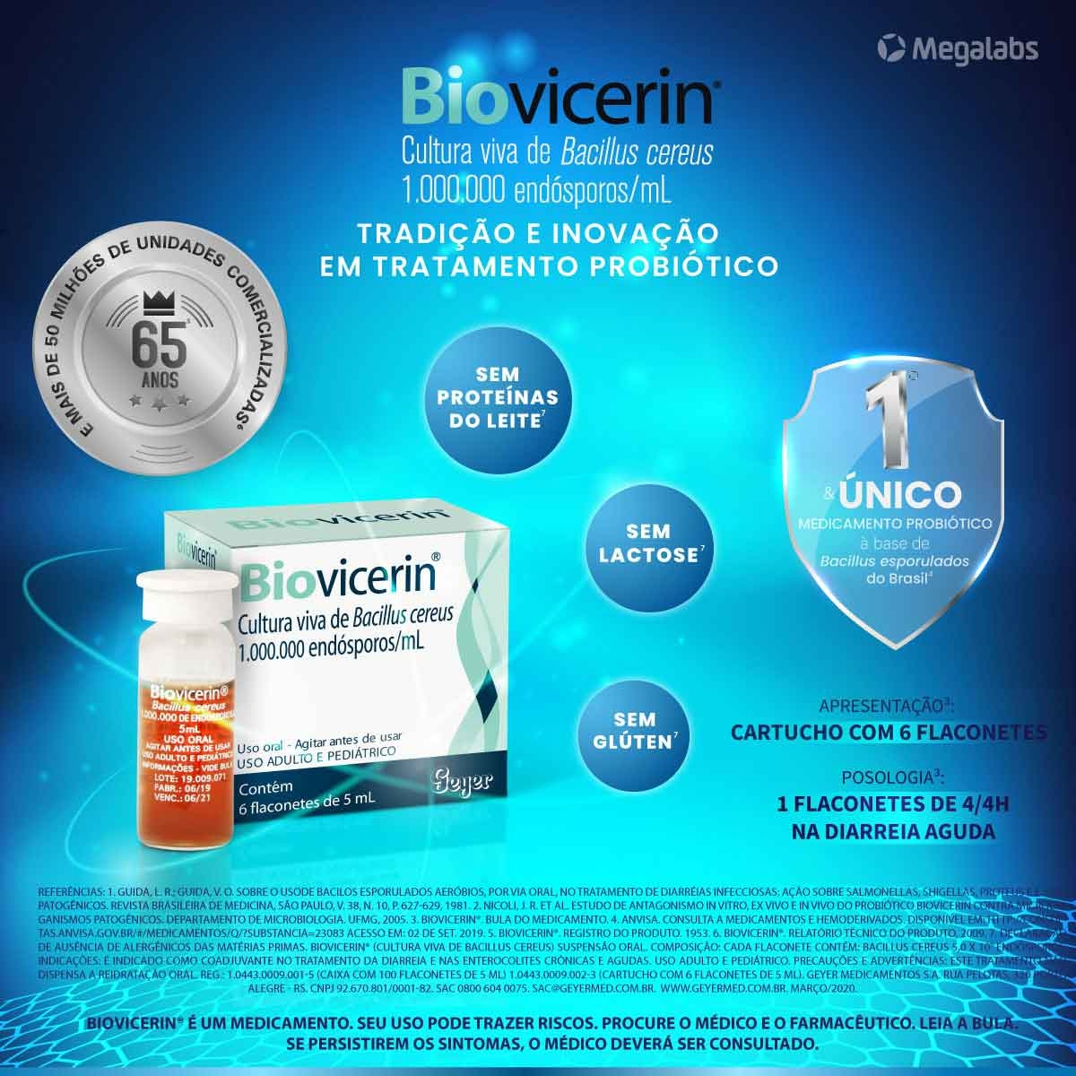 Biovicerin com 6 flaconetes de 5ml | Droga Raia