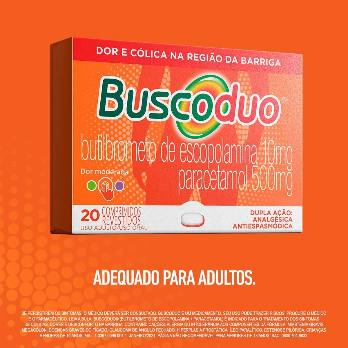 Buscoduo com 20 Comprimidos | Droga Raia