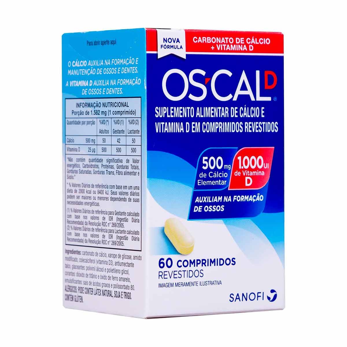 Oscal D Vitamina D 1.000 UI Cálcio 500mg: valor e onde comprar | Droga Raia