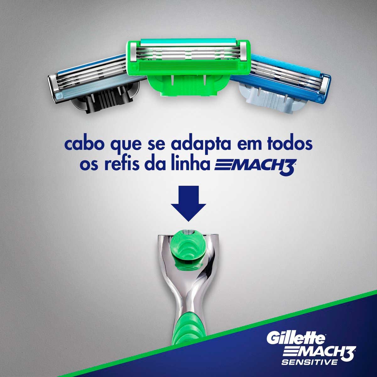 Carga para Gillette Mach3 Sensitive com 16 unidades - em oferta | Droga ...
