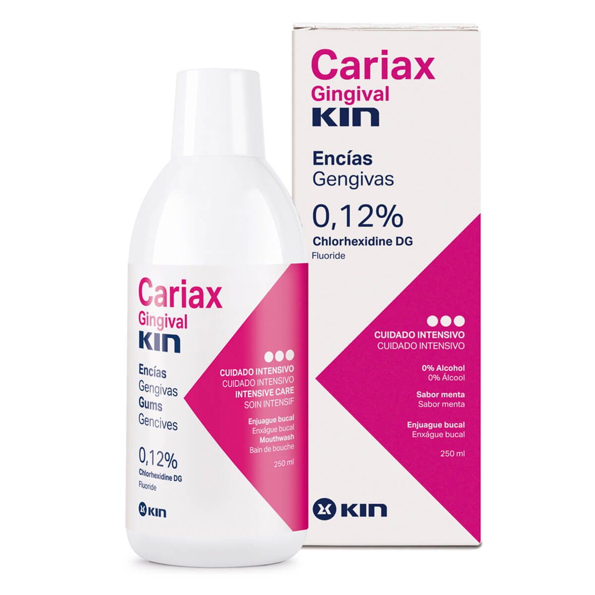 Enxaguatório Bucal Kin Cariax Gengival 250ml Pharma Kin | Droga Raia