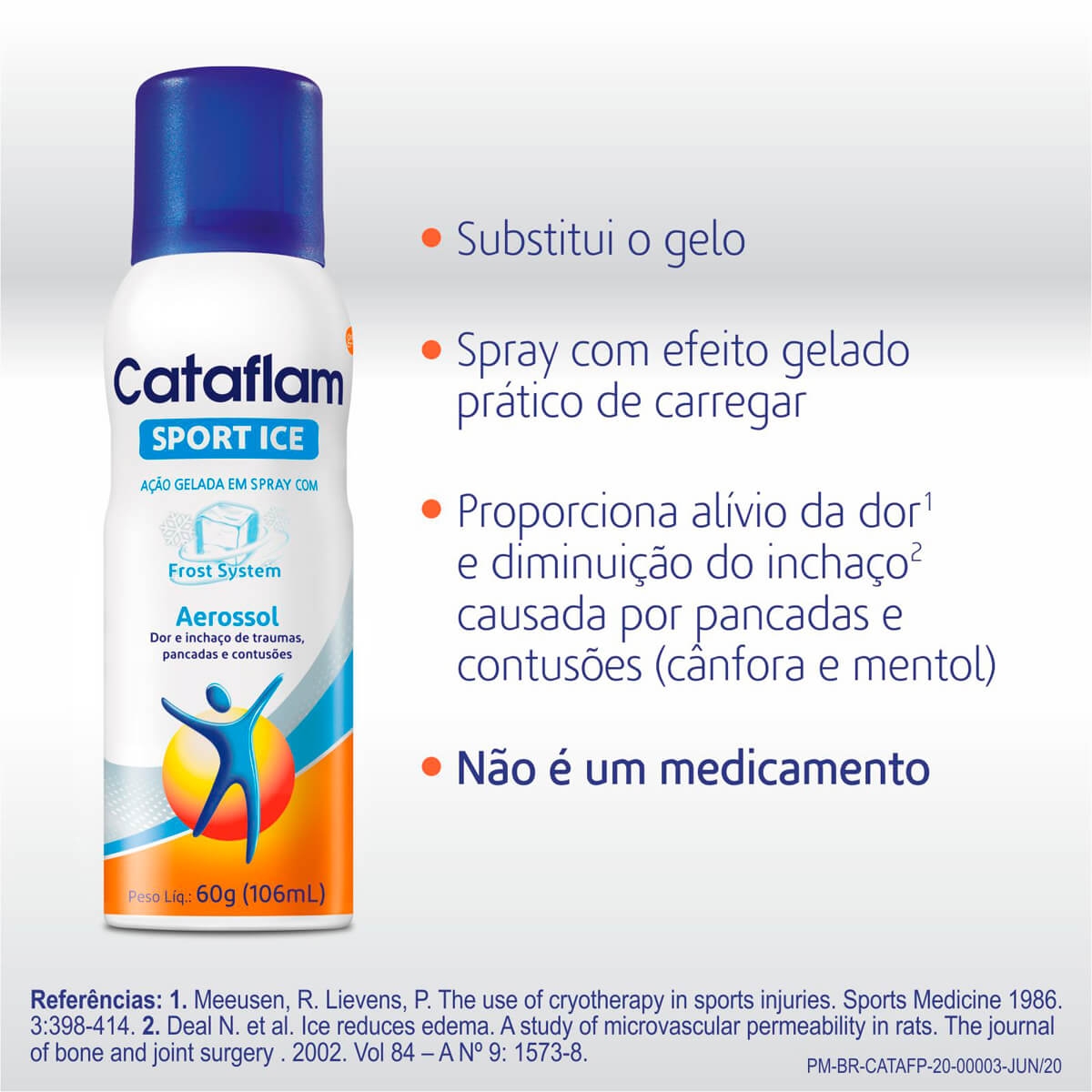 Cataflam 60g Sport Ice Aerosol - preço e onde comprar | Droga Raia