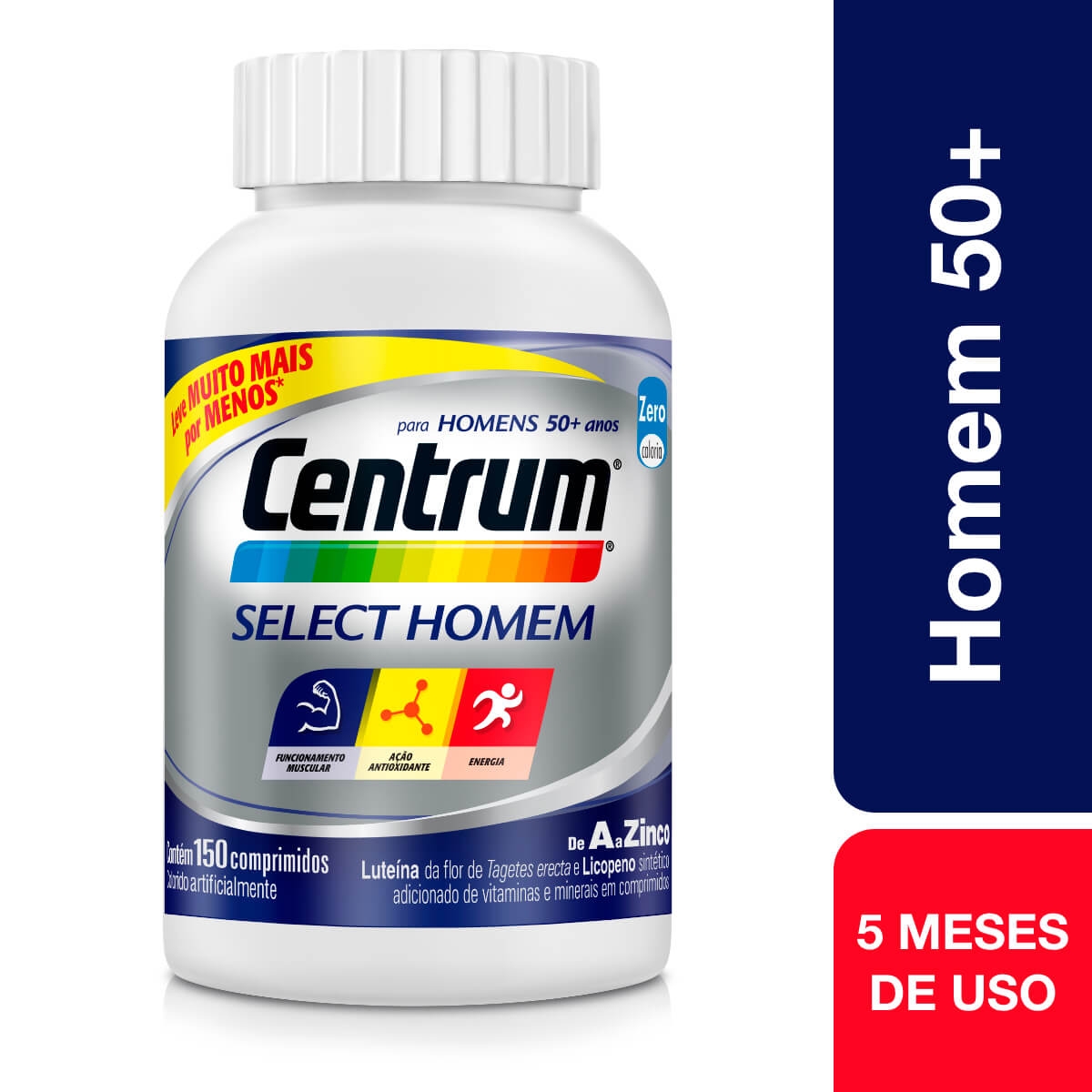 Suplemento Vitamínico-Mineral Centrum Select Homem com 150 comprimidos ...