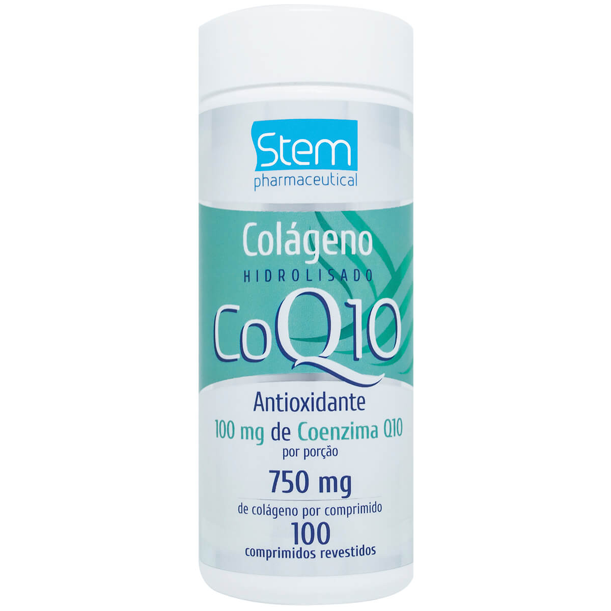 Colágeno Hidrolisado com Coenzima Q10 Stem 100 Comprimidos | Droga Raia