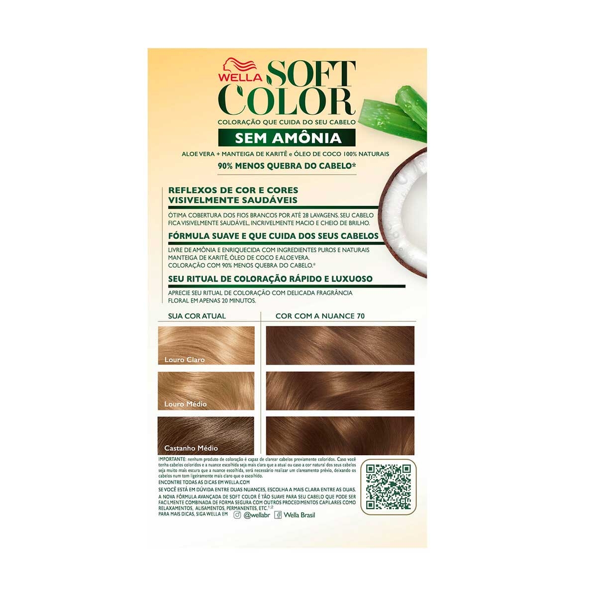 Coloração Soft Color Wella 70 Louro Natural em oferta | Droga Raia