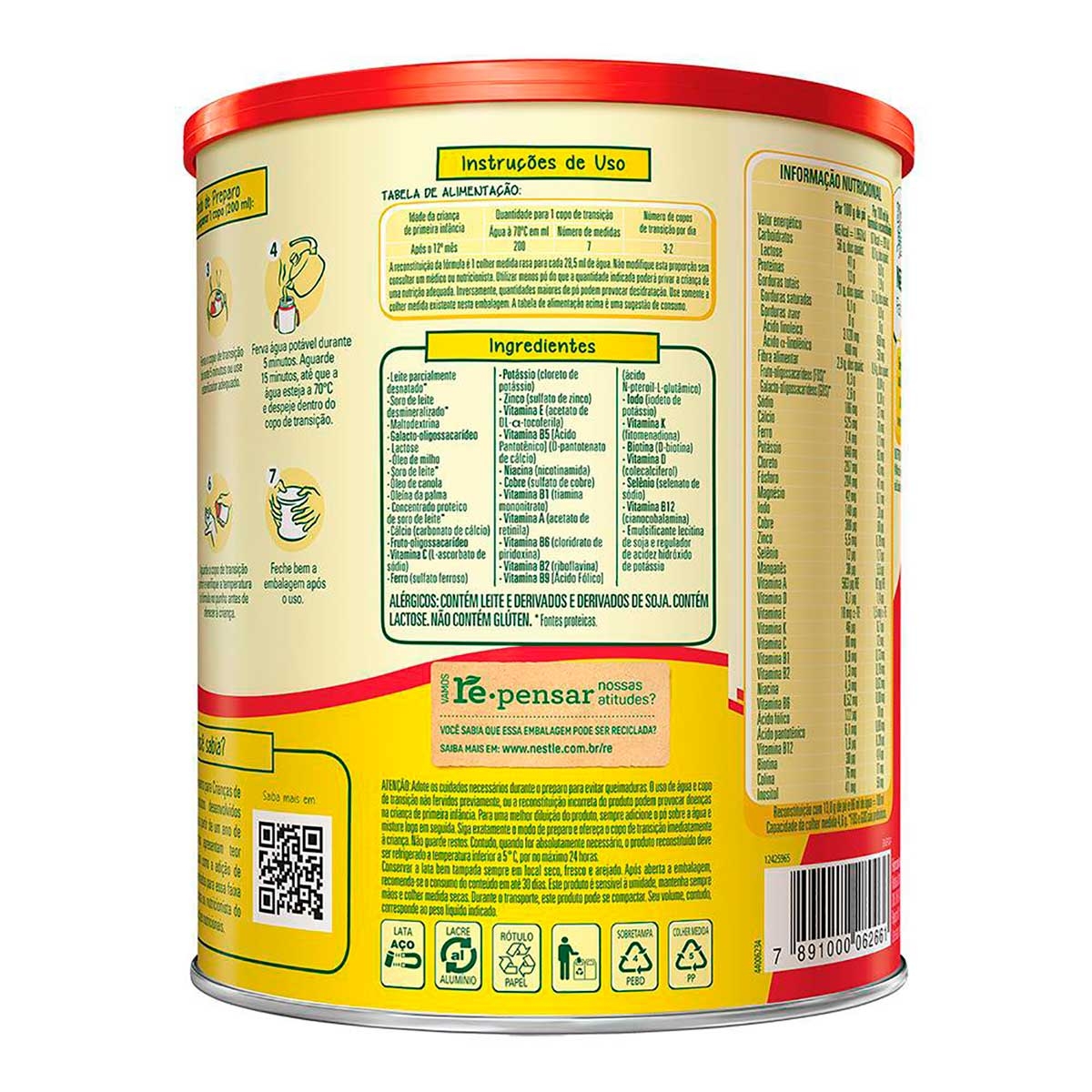 Fórmula Infantil Ninho Fases 1+ 800g - Valor e onde comprar | Droga Raia