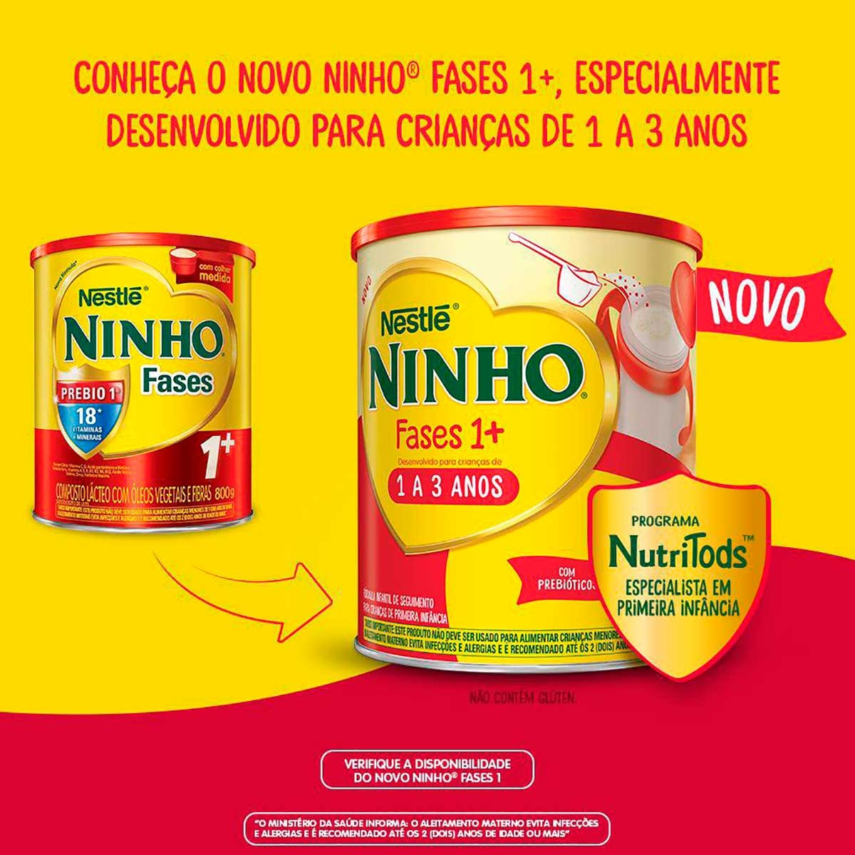 Fórmula Infantil Ninho Fases 1+ 800g - Valor e onde comprar | Droga Raia