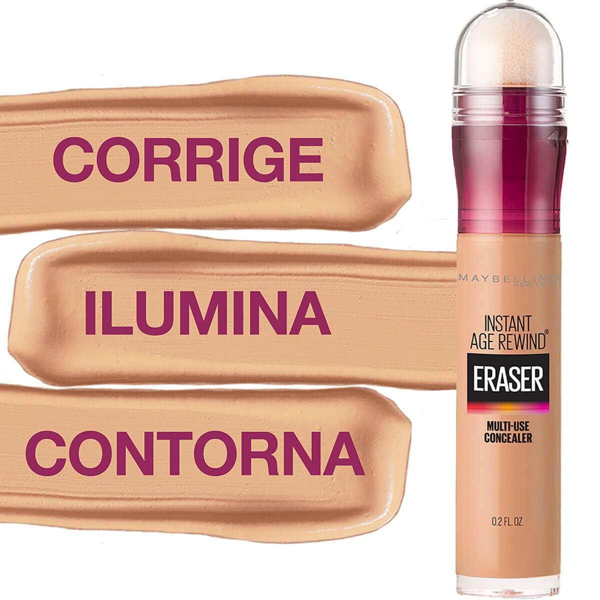 Corretivo Maybelline Instant Age Rewind Eraser Dark Circles Honey ...