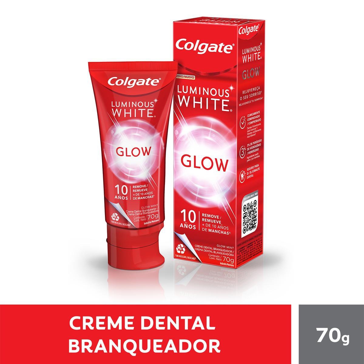 Pasta de Dente Colgate Luminous White Glow pelo melhor preço | Droga Raia