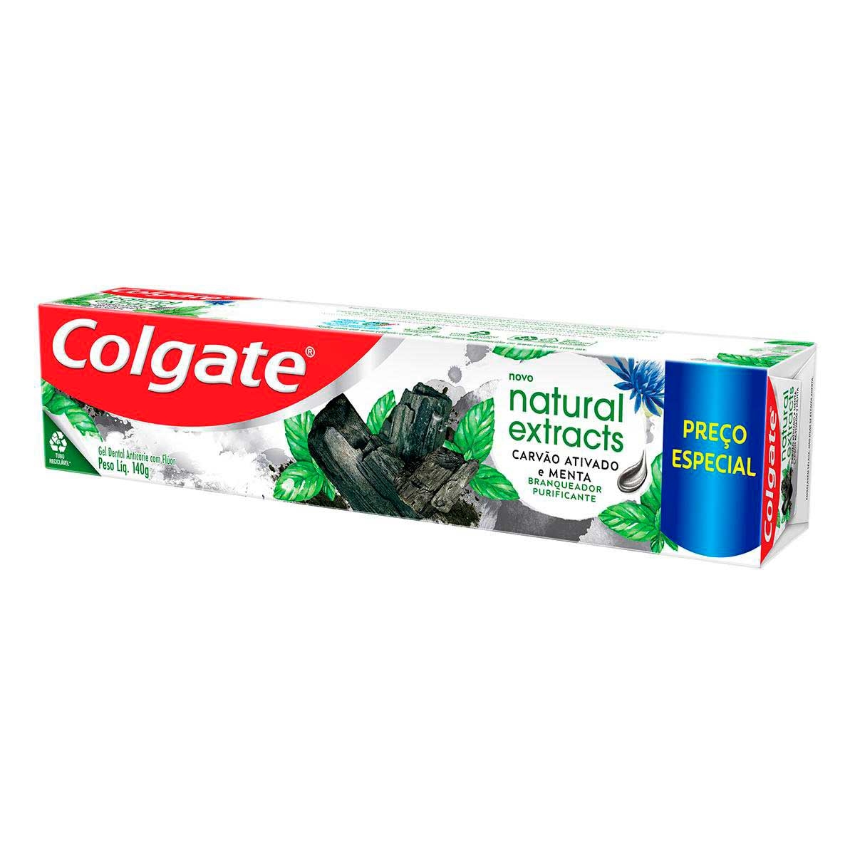 Pasta de Dente Colgate Natural Extracts Carvão Ativado com 140g | Droga ...