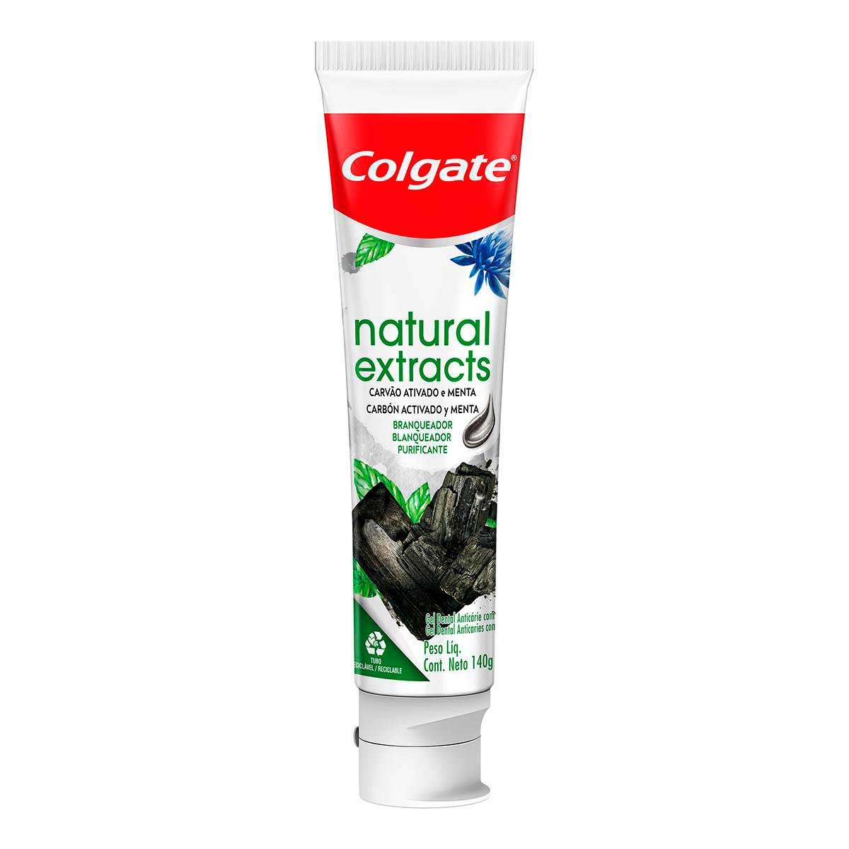 Pasta de Dente Colgate Natural Extracts Carvão Ativado com 140g | Droga ...